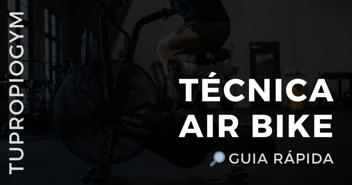 Entrenamiento con air bike: técnica y rutinas